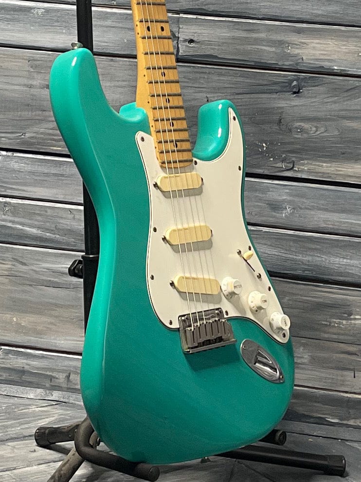 Green Fender Guitar
